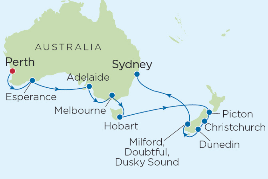 Royal Caribbean Line are circumnavigating Australia & New Zealand