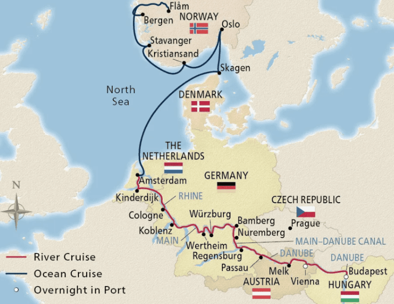 Grand European & Viking Fjords itinerary - Viking Cruises